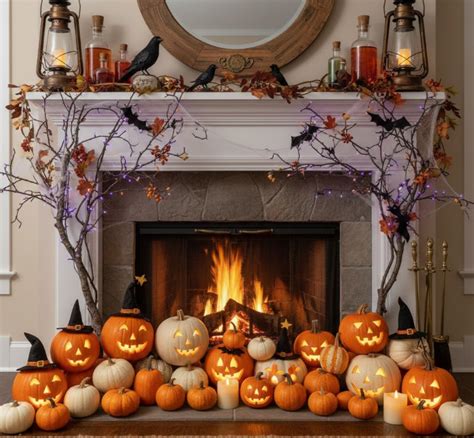 Spooky Halloween Fireplace Decor Ideas 2026