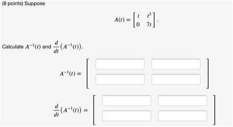 Solved 8 Points Suppose A T D Calculate A L T And Chegg Com