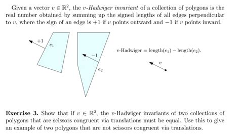 Given A Vector V∈r2 The V Hadwiger Invariant Of A