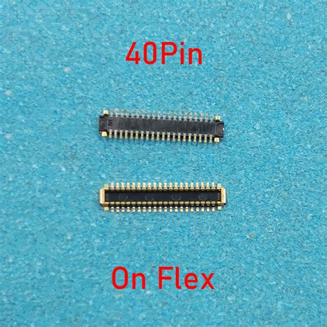 2pcs 40pin Lcd Display Fpc Connector On Motherboard For Xiaomi Redmi Note 7 Note 8 Note 7 Pro