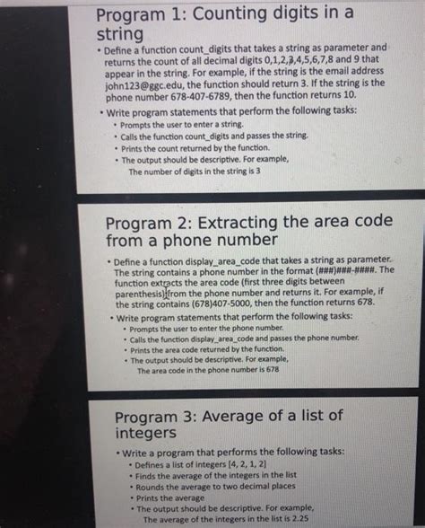 Solved Program 1 Counting Digits In A String • Define A