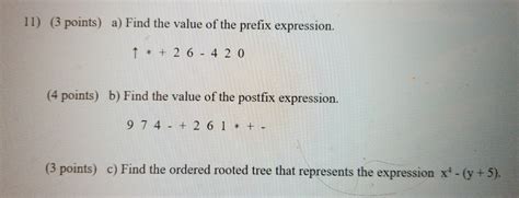 Solved 11 3 Points A Find The Value Of The Prefix