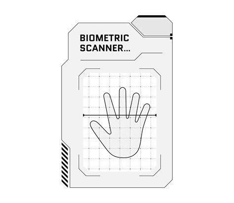 Hud Digital Futuristic User Palm Scan Interface Panel Sci Fi High Tech Protection Dashboard