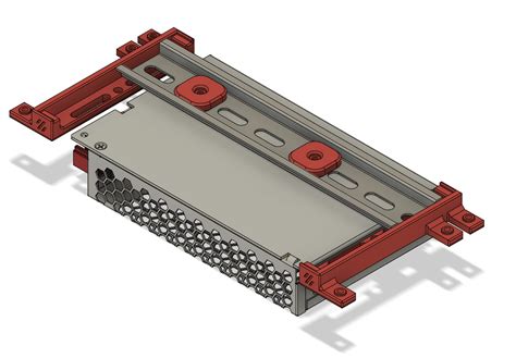 Voron 0 2 Printer Bottom Psu Mount With Din Rail By Jackthemaker Download Free Stl Model