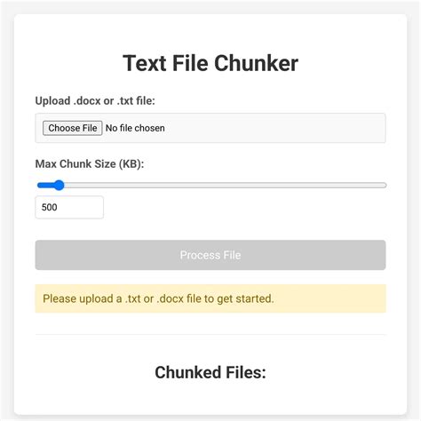 File Chunker
