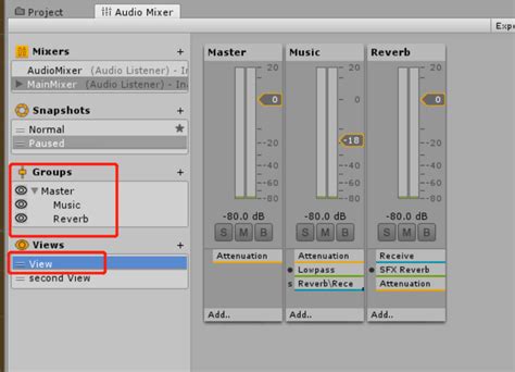 unity音效audiomixer的使用 huanblog