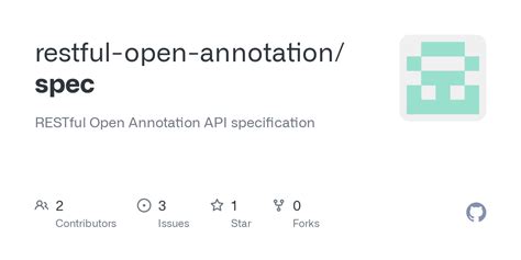 github restful open annotation spec restful open annotation api specification