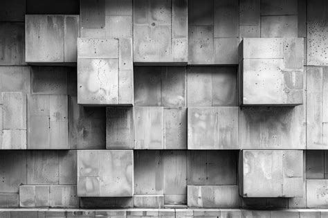 A Minimalist Pattern Of Staggered Monochromatic Rectangles Creating A Sense Of Rhythm And