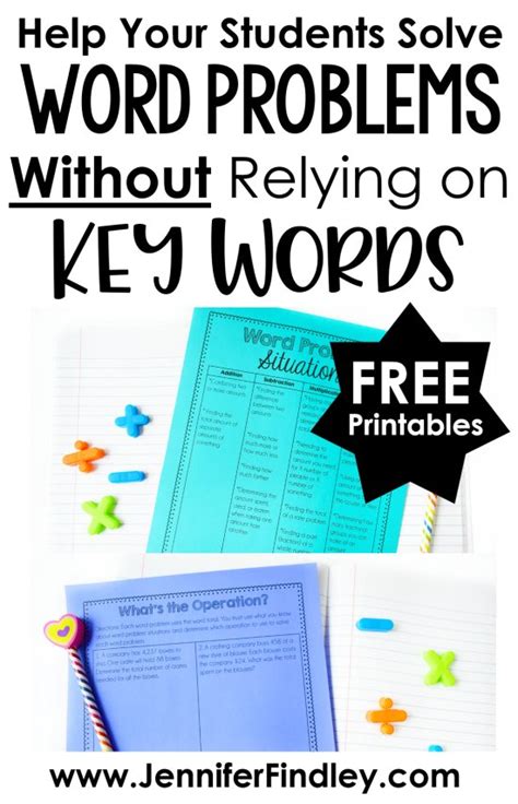 Solving Word Problems Without Relying On Key Words Teaching With