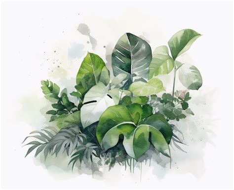 Premium AI Image Leaves For Templates And Website Banner