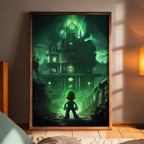 Luigis Mansion Inspiration Poster High Quality Poster Etsy