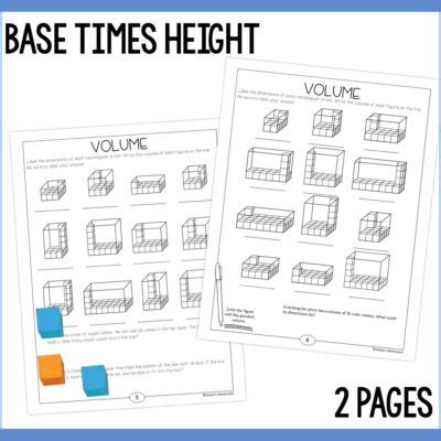 5th Grade Volume Worksheets Hooty S Homeroom