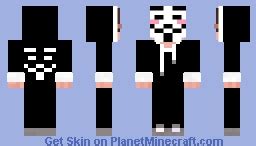 Anonymous Hackerman Minecraft Skin