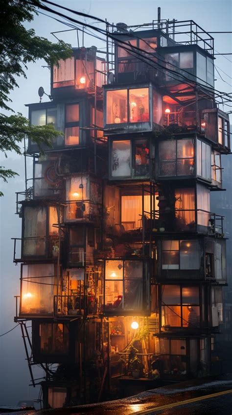 Stacked Container Homes Building Structure