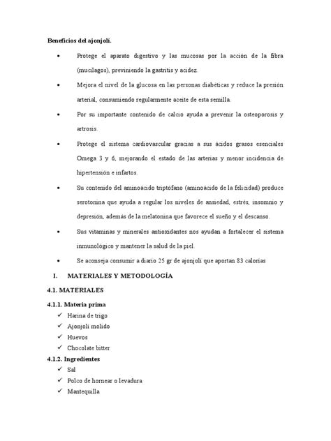 Beneficios Del Ajonjolí Descargar Gratis Pdf Brownie De Chocolate