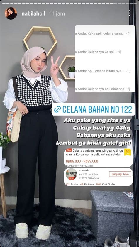 Pin Oleh Aig Heyy Gia Di Shopee Model Pakaian Remaja Casual Chic Outfits Gaya Model Pakaian