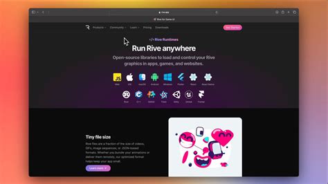 embed animated assets from rive swiftui handbook design code