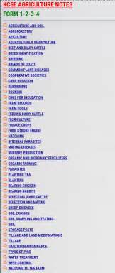 KCSE AGRICULTURE NOTES KCSE REVISION