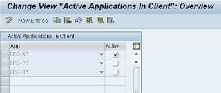 SAP GRC Configuration Activate Applications In Client ERP DOCUMENTS