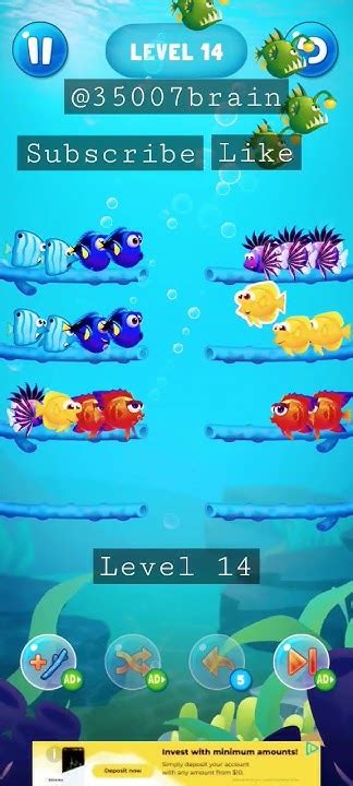 🐠🐋🐟 Fish Sort Color Puzzle Game Level 14 Sorting Game Wait For It Walkthrough Puzzlegame 🐠🐋🐟 Fish Sort Color Puzzle Game Level 14 Sorting Game Wait For It Walkthrough Puzzlegame