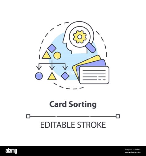 Card Sorting Concept Icon Stock Vector Image And Art Alamy