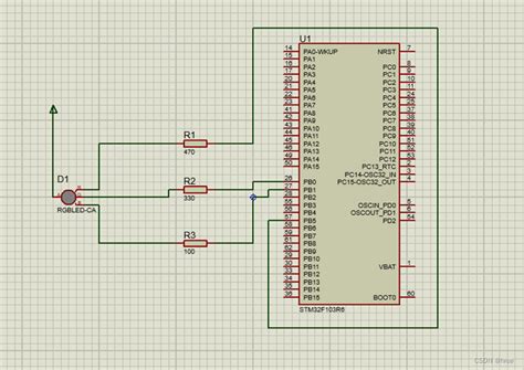 stm32实验报告 一 ：gpio应用 csdn博客