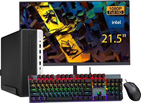 Amazon Com Hp Elitedesk G Sff Desktop Computer Pc Set Fhd Monitor Pc Bundle Amd