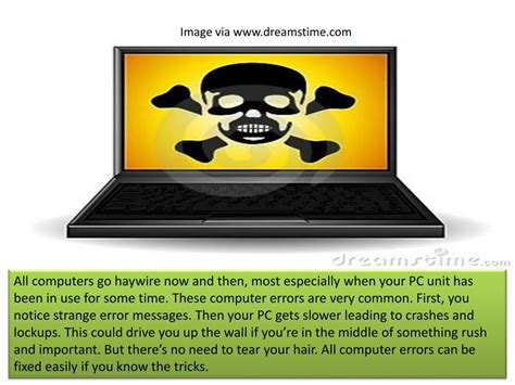 ppt 7 common computer errors but easy to fix powerpoint presentation