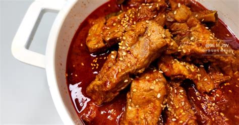 매운 등갈비찜 만드는 법 매운 등갈비찜 황금 레시피