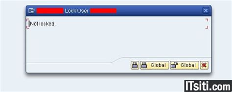 Lock And Unlock Sap User From Cua
