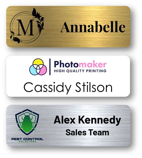 Buy Custom Name Tags Full Color Logo Name Tags Scratch Resistant