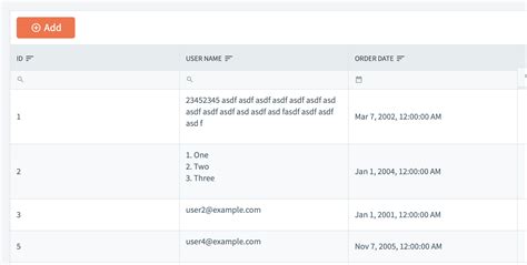 DataGrid Column Resize Etc Blazor Server Radzen