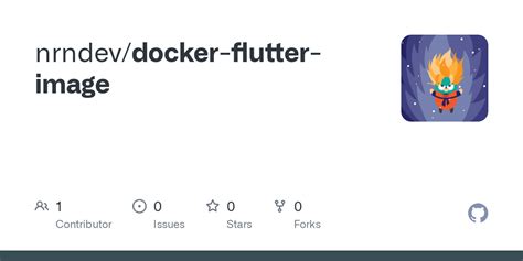 GitHub Nrndev Docker Flutter Image