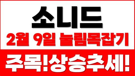전기차 긴급속보 소니드 로봇인공지능ai메타버스 주도섹터 대박납니다 엔피 Youtube
