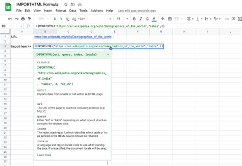 How To Use The IMPORTHTML Google Sheets Formula Sheetgo Blog