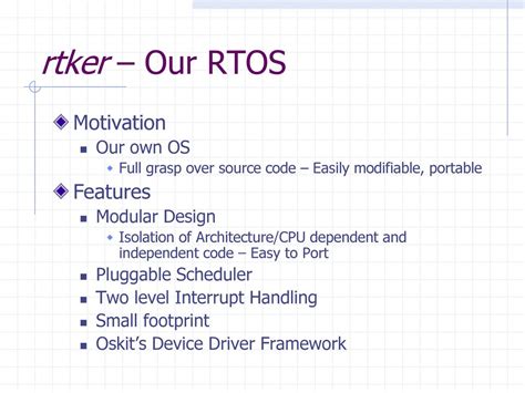 Real Time Operating Systems For Networked Embedded Systems Ppt Download