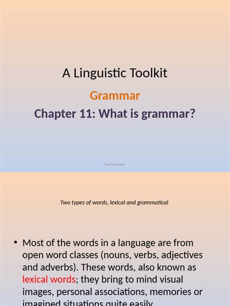 L201a A Linguistic Toolkit Chapters 11 12 13 Pdf