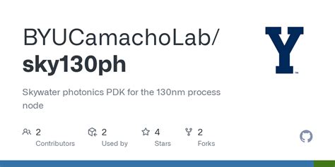 Github Byucamacholab Sky130ph Skywater Photonics Pdk For The 130nm