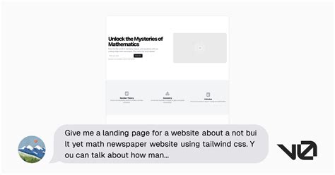Give Me A Landing Page For A Website About A Not Built Yet Math