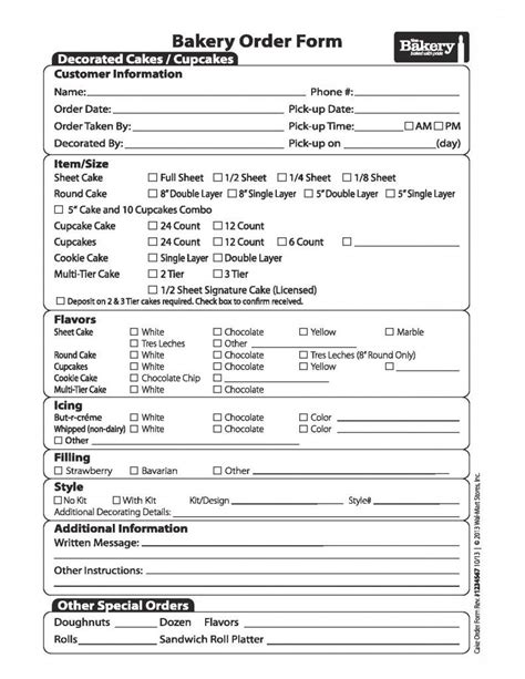 Need A Cake In A Rush Grab A Walmart Bakery Cake Order Form Artofit
