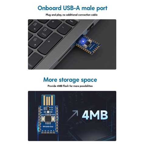 mini placa de rp2040 zero de alto rendimiento placa mcu tipo pico