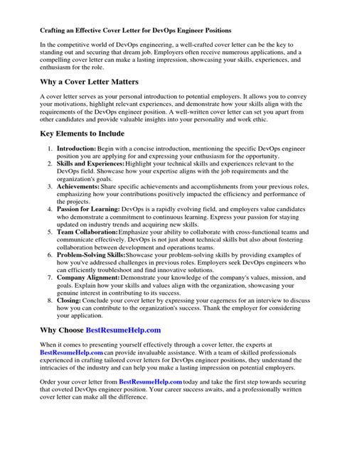 cover letter for devops engineer pdf amazon web services experience