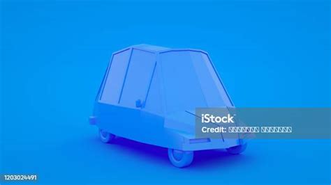 파란색 파스텔 배경에 귀여운 만화 낮은 폴리 자동차 3d 렌더링 기하학적 장면 차에 대한 스톡 사진 및 기타 이미지 차 3