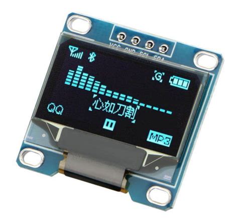 نمایشگر Oled 64 128 آبی 0 96 اینچ I2c بی تک
