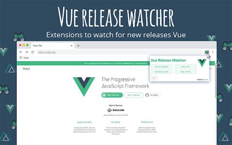 Vue release watcher Google Chrome 용 확장 프로그램 다운로드