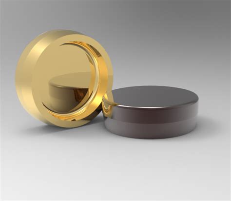 Solid Works 3d Cad Model Of Caps Accessories For Actuators Size 45 D