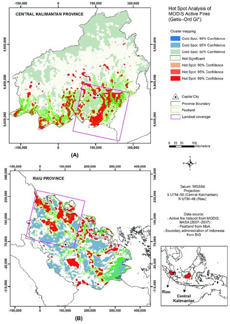 A The Algorithm Development Site Analysed From The Getis Ord Download Scientific Diagram