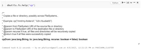 databricks utilities dbutils phaisarn