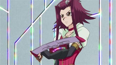 An Anime Character With Purple Hair Holding A Skateboard In Front Of