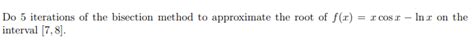 solved find an upper bound on the number of iterations it